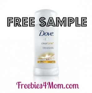 *Expired* Free Sample Dove Clear Tone Deodorant - Freebies 4 Mom
