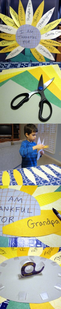 🌻Free Kids Craft: Thankful Sunflower Thanksgiving Craft - Freebies 4 Mom