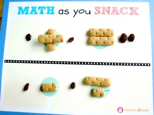 🧸Free Kids Printable: Math as you Snack Placemat - Freebies 4 Mom
