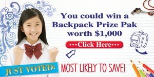 *Expired* Win a $1,000 Backpack Prize Pak - Freebies 4 Mom