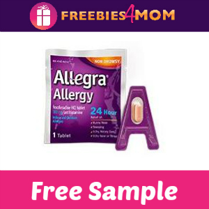 *Expired* Free Sample Allegra Allergy 24-Hour Relief - Freebies 4 Mom
