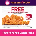*Expired* Free Curly Fries at Jack in the Box - Freebies 4 Mom