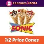 *Expired* Sonic 1/2 Price Cones Sept. 23 - Freebies 4 Mom