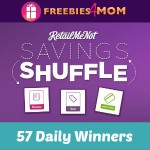 *Expired* Sweeps RetailMeNot Savings Shuffle Giveaway - Freebies 4 Mom