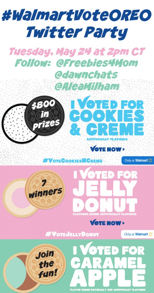 *Closed* $800 in Prizes at #WalmartVoteOREO Twitter Party Tuesday, May ...