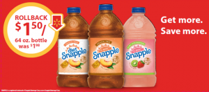 *Expired* Snapple® Tea Deal at Walmart - Freebies 4 Mom