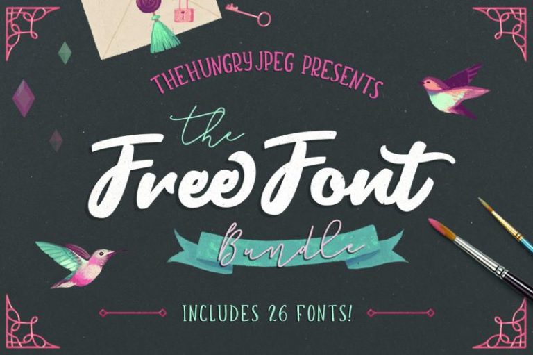 *Expired* Free Font Bundle (26 fonts) - Freebies 4 Mom