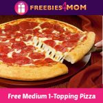 *Expired* 🍕Free Medium 1-Topping Pizza at Pizza Hut - Freebies 4 Mom