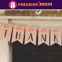 🥧Free Fall Printable: Thankful Banner - Freebies 4 Mom