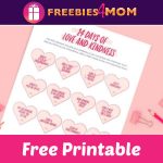 ️Free Valentines Printable: 14 Days of Love & Kindness - Freebies 4 Mom