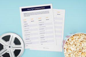 📺Free Kids Printable Movie Night Custom Tickets + Game - Freebies 4 Mom