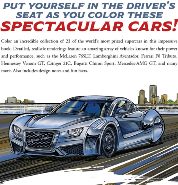 🏎️Free Kids Printable: Supercars Coloring Pages - Freebies 4 Mom