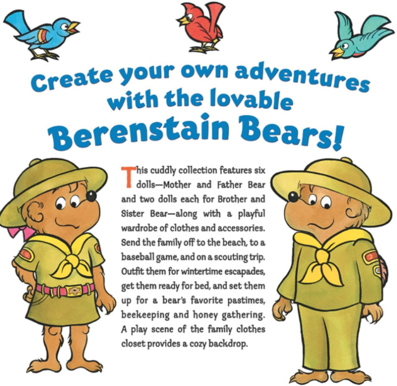🎎Free Kids Printable Paper Dolls: The Berenstain Bears - Freebies 4 Mom